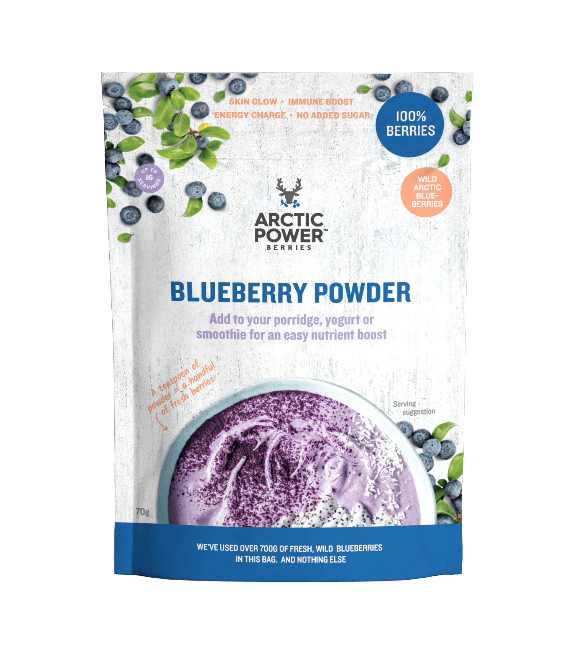 Blueberry Powder 70g – Arctic Power Berries