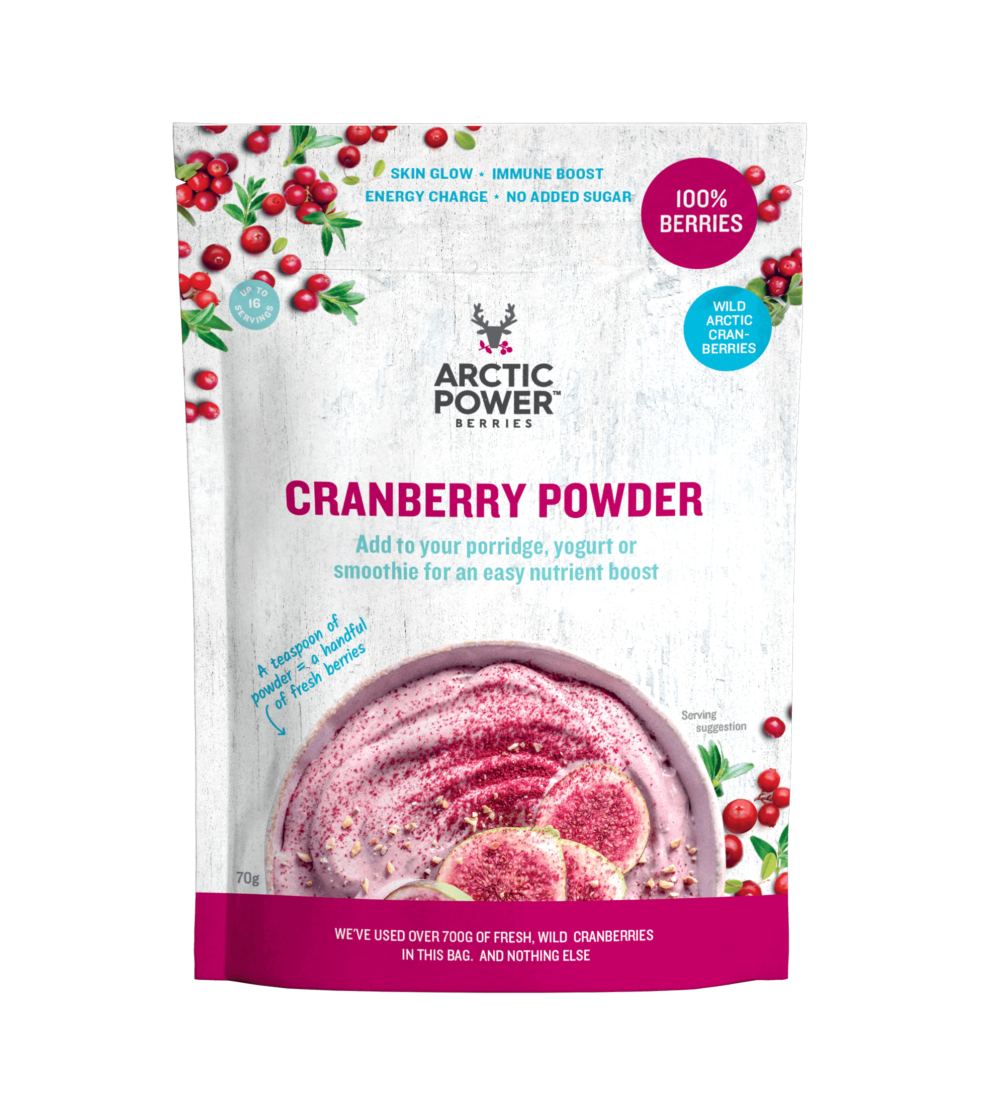 Cranberry Powder 70g – Arctic Power Berries