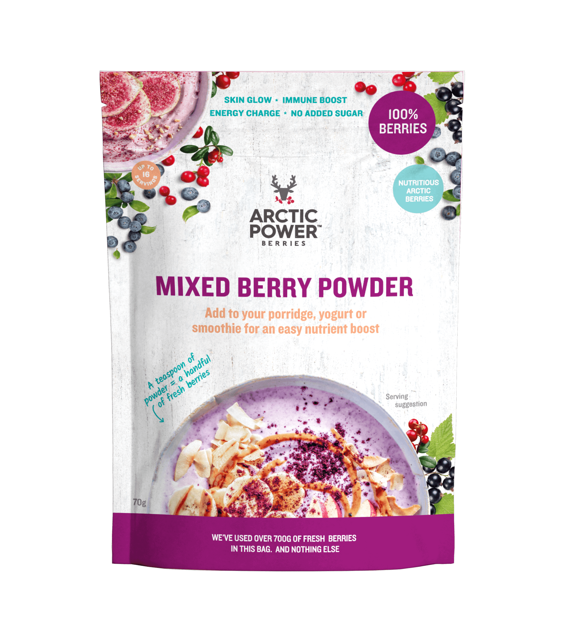 Mixed Berry Powder 70g – Arctic Power Berries