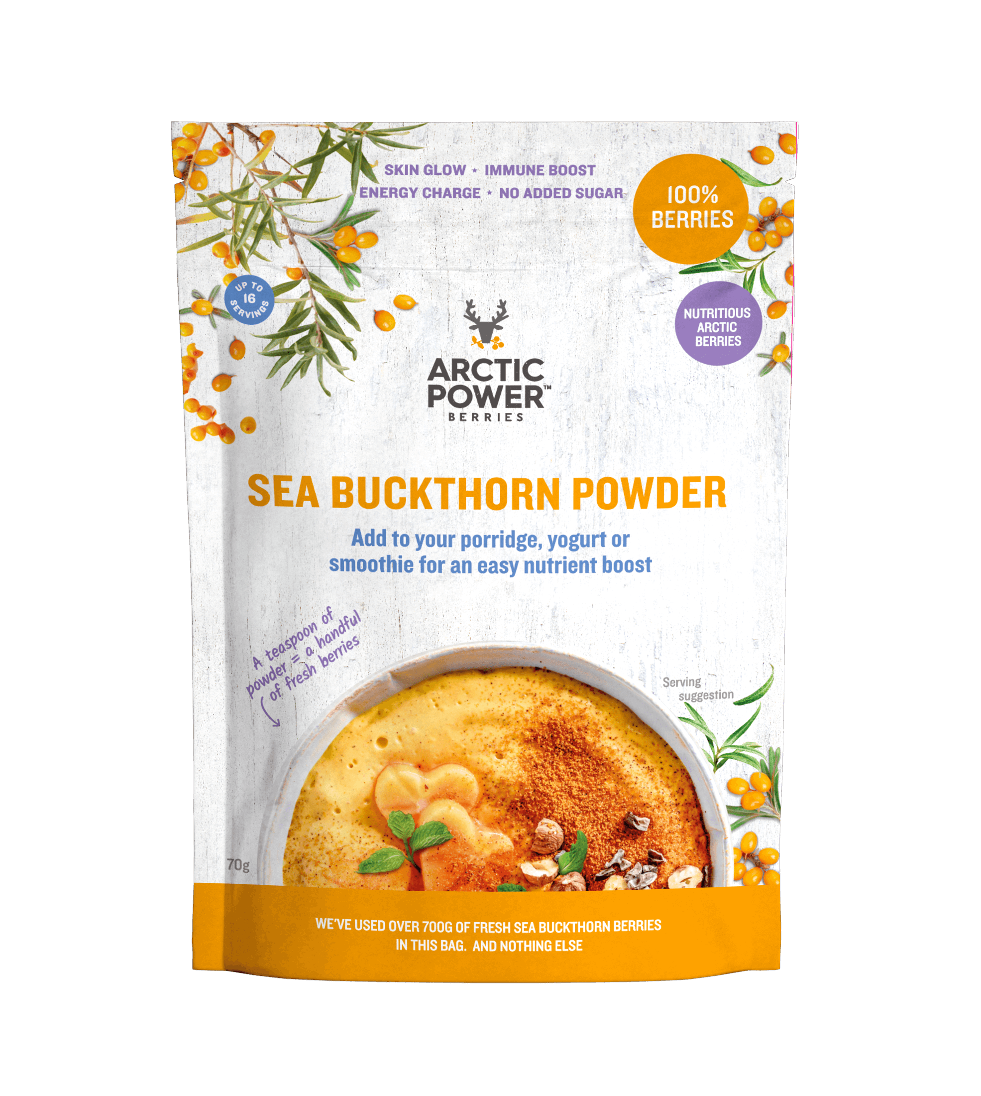 Sea Buckthorn Powder 70g – Arctic Power Berries